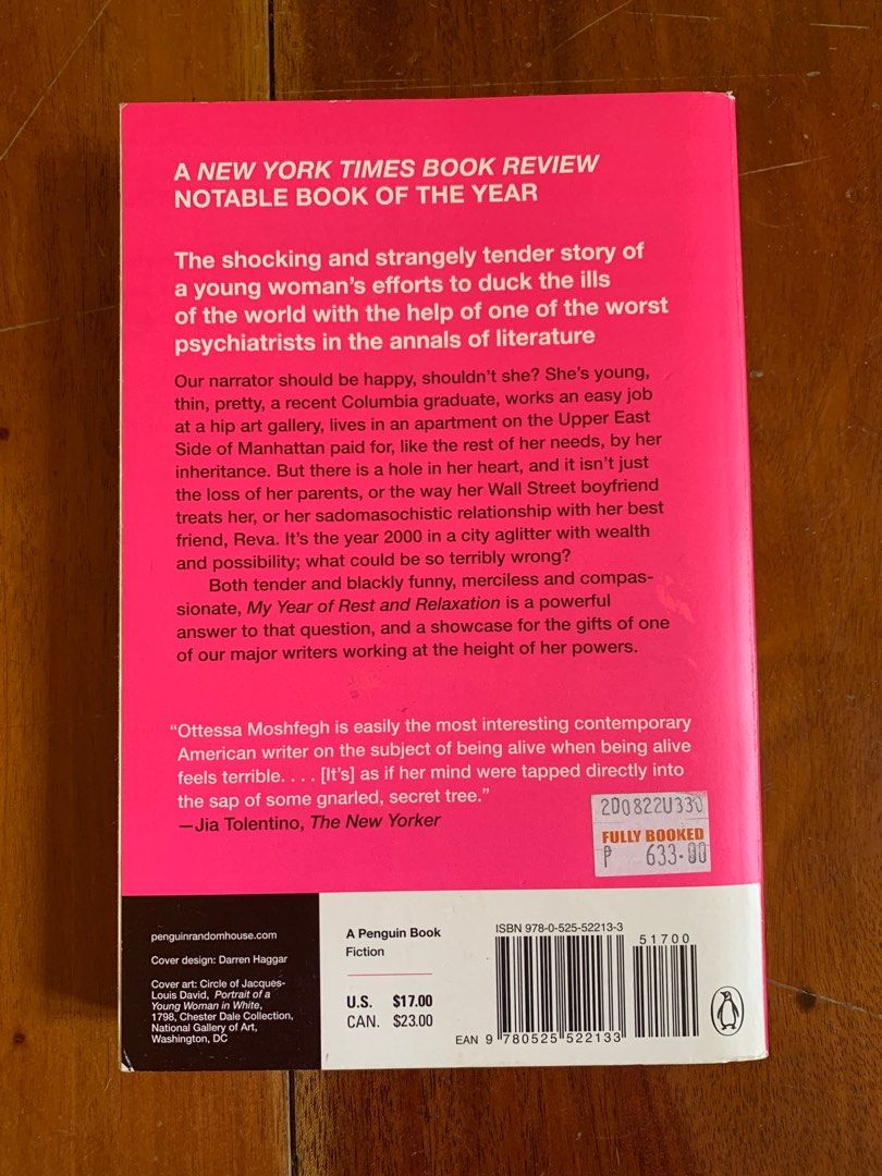 MY YEAR OF REST AND RELAXATION by Ottessa Moshfegh, Hobbies & Toys ...