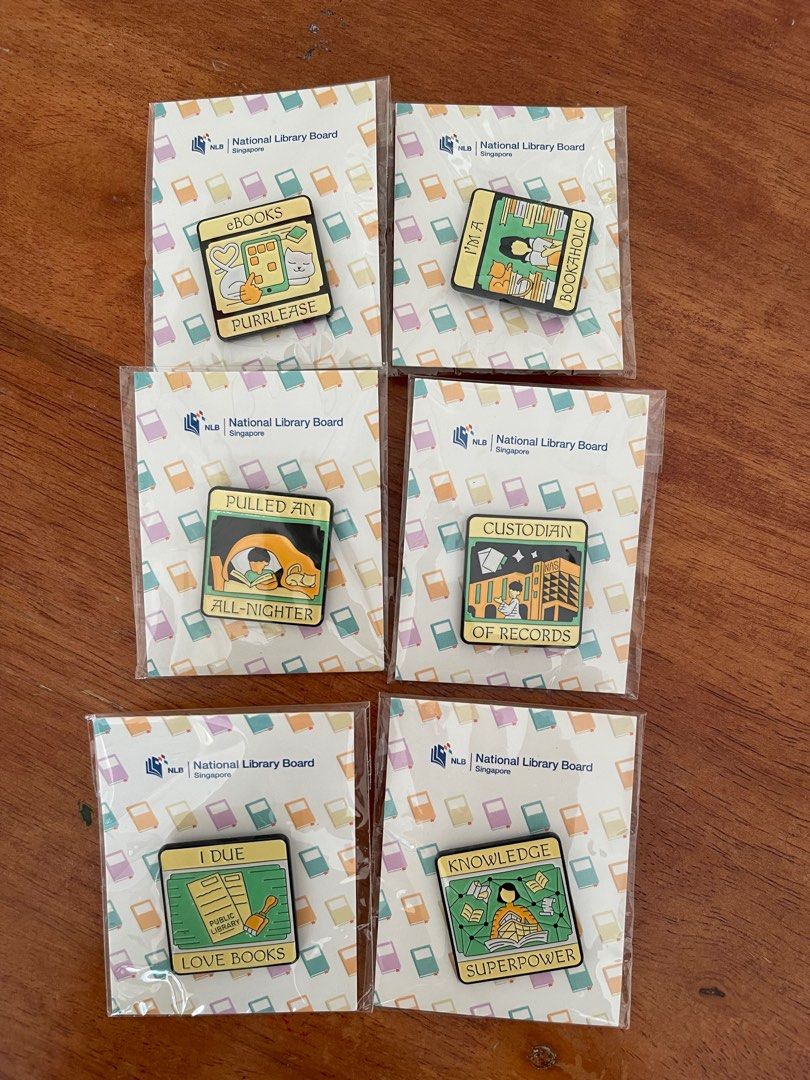National Library Enamel Pins, Women's Fashion, Jewelry & Organisers ...