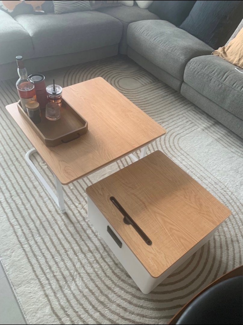 Nesting Coffee table w inclined table top, Furniture & Home Living ...