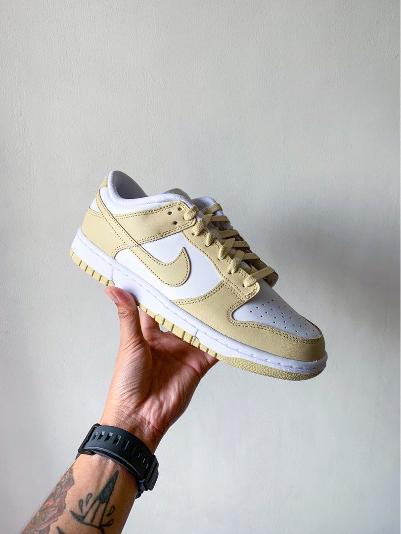 NIKE Dunk Low TEAM GOLD, Men's Fashion, Footwear, Sneakers on Carousell
