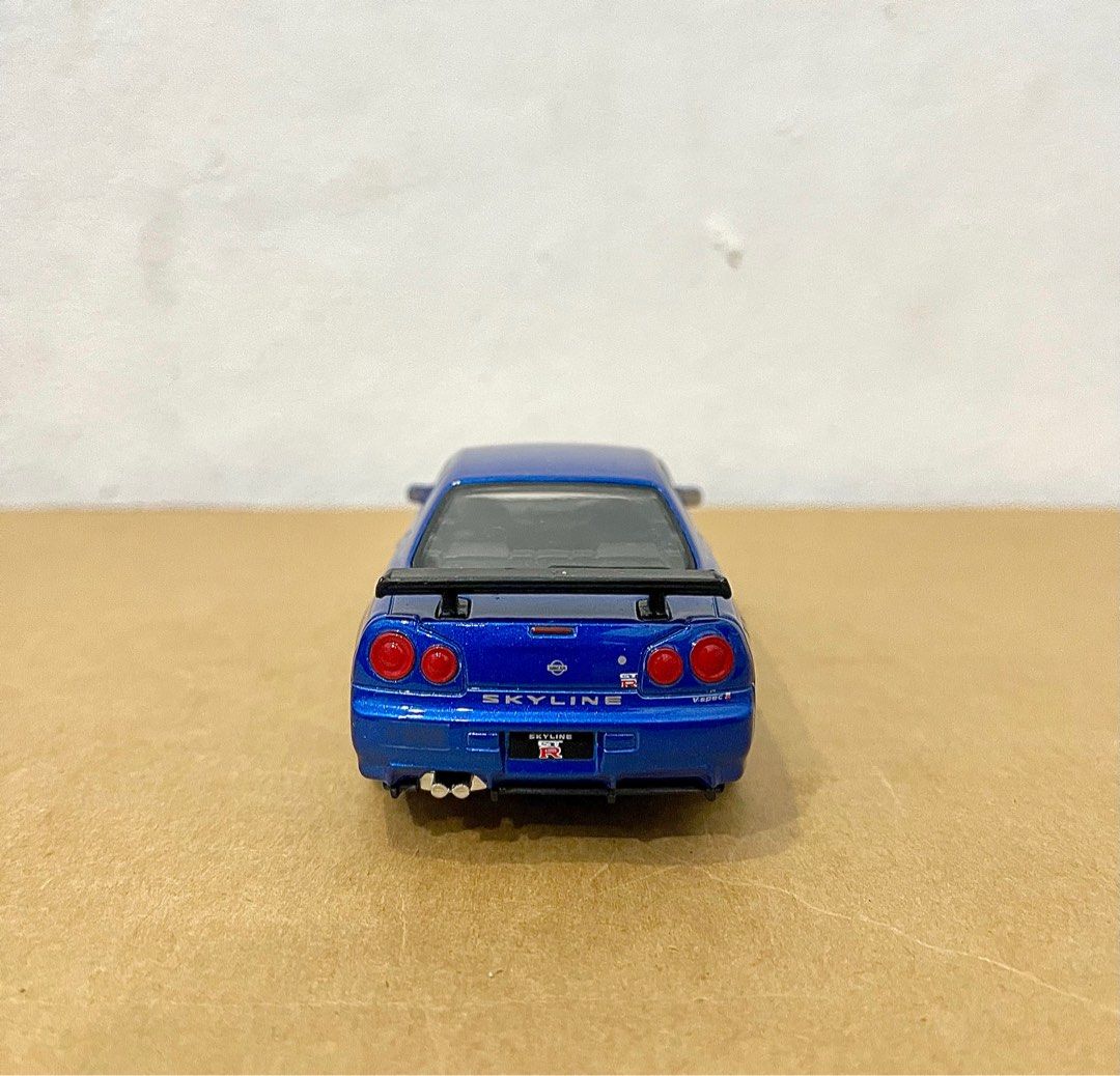 Nissan Skyline GTR R34 Alloy Pull Back JKM Diecast Car Model Toy ...