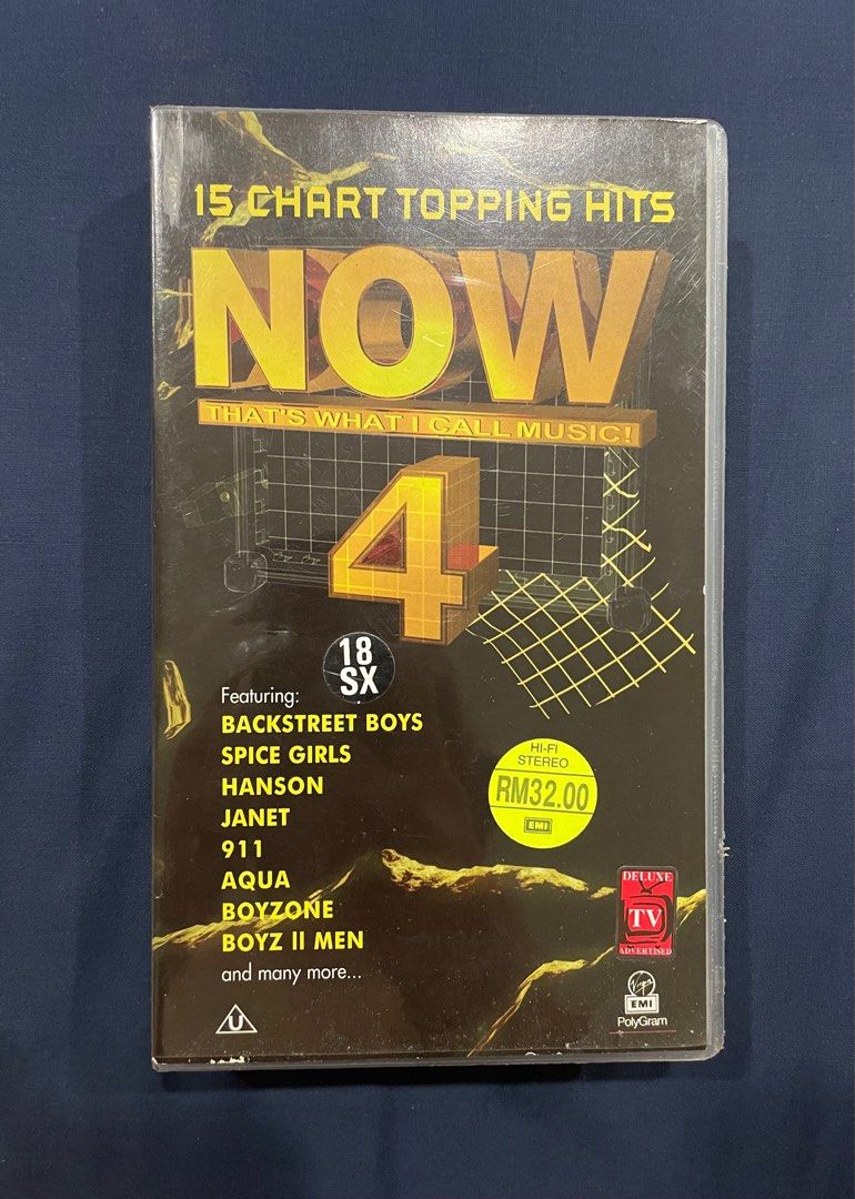 NOW 4 music videos in video tape, Hobbies & Toys, Music & Media, CDs ...