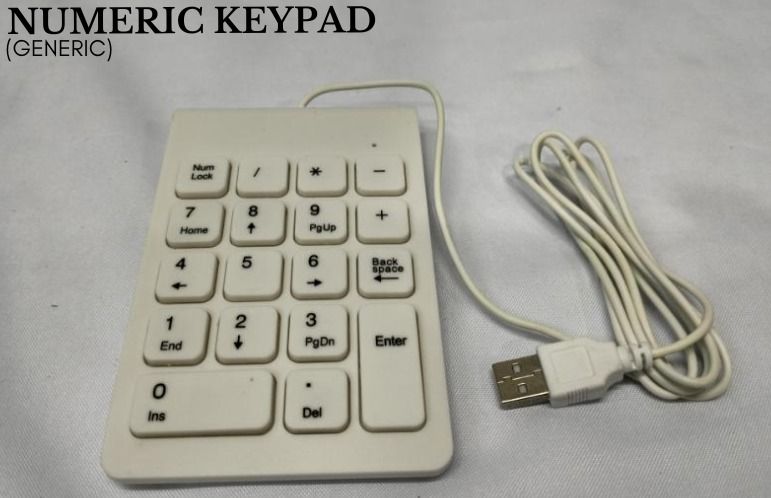 Numeric Keypad Usb Connection (White) on Carousell
