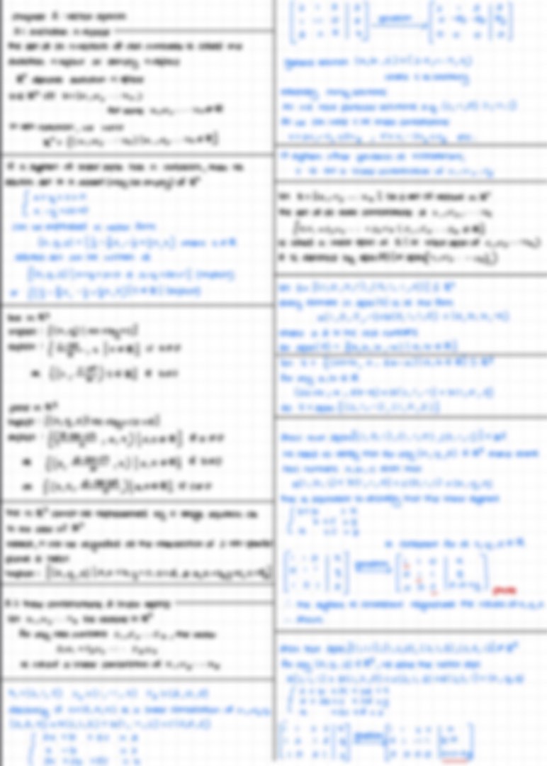 NUS MA2001 digital notes (Computing) (Linear Algebra I), Everything ...