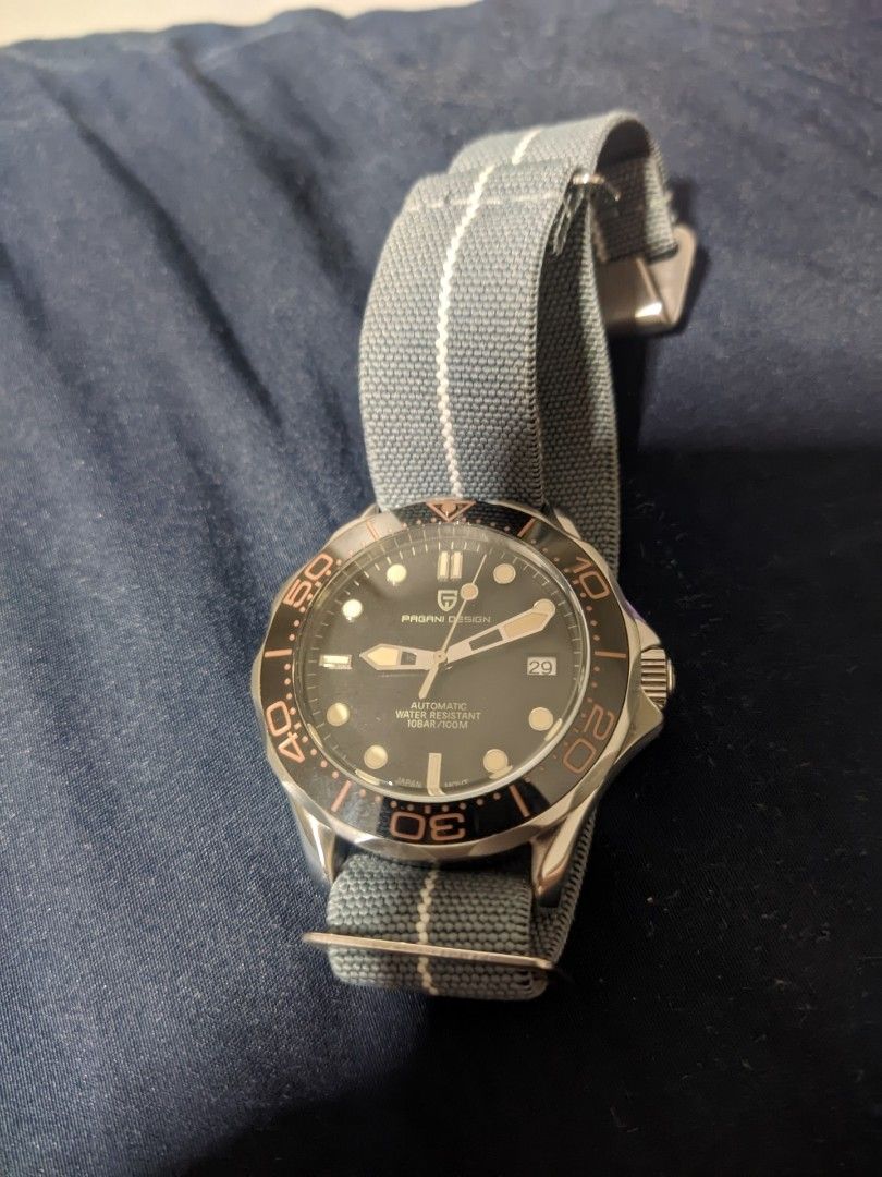 Pagani Design NTTD Omega Seamaster Homage, Men's Fashion, Watches ...