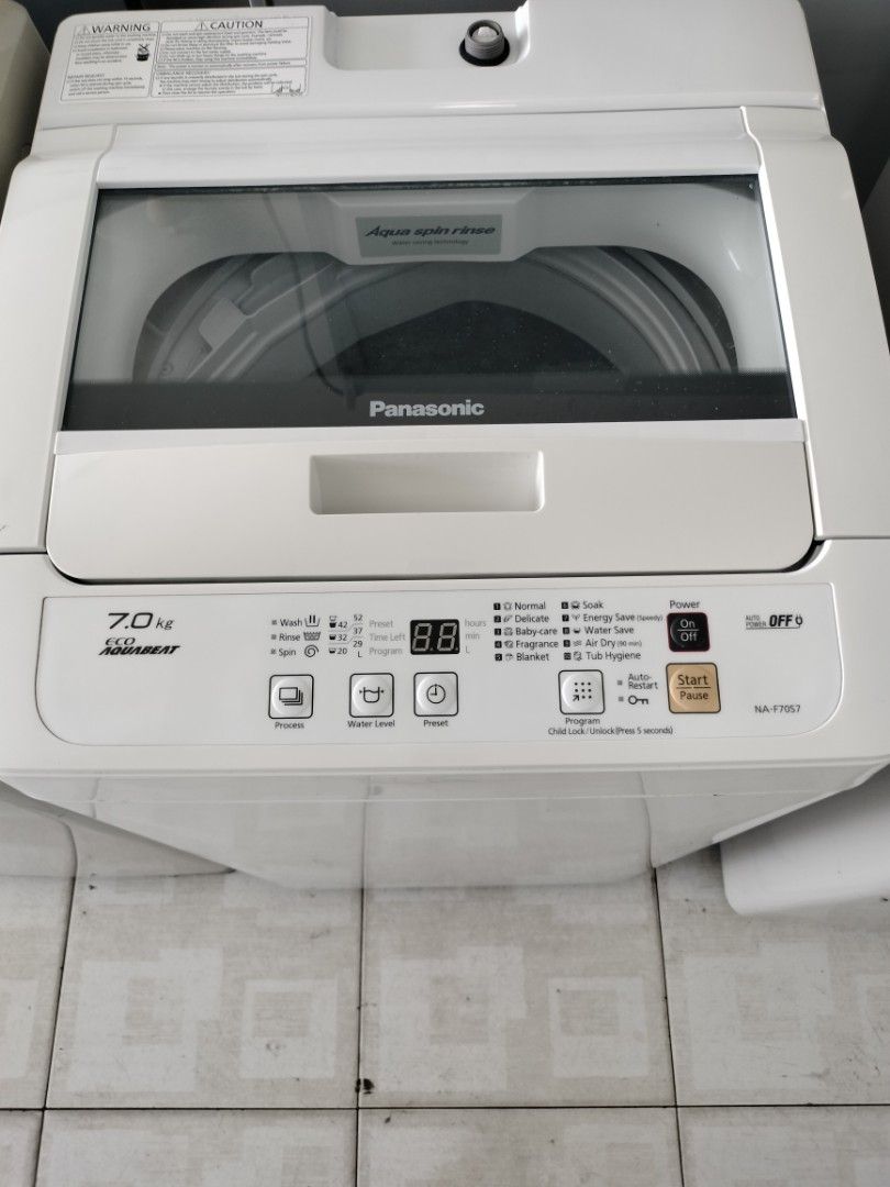 Panasonic 7kg washing machine, TV & Home Appliances, Washing Machines ...
