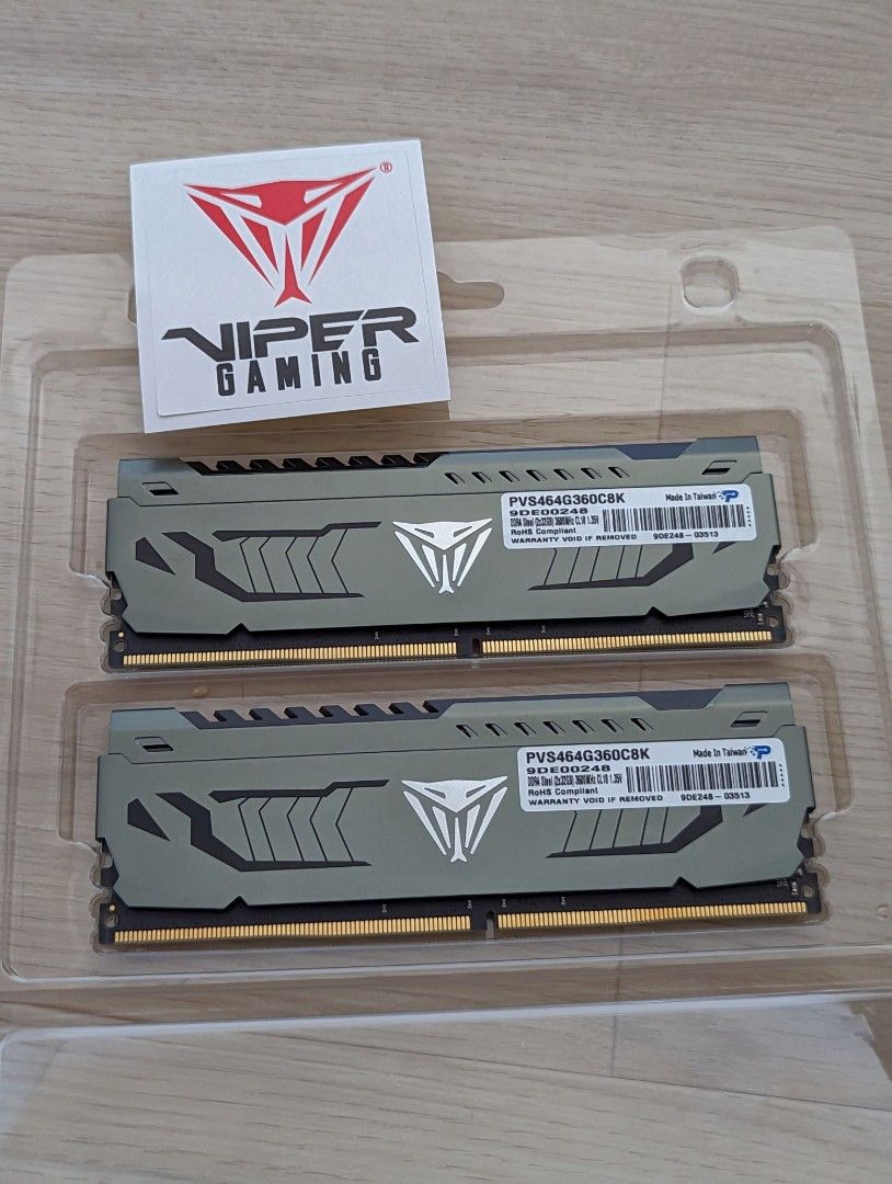 Patriot Viper Steel DDR4 64GB 3600MHz, Computers & Tech, Parts ...