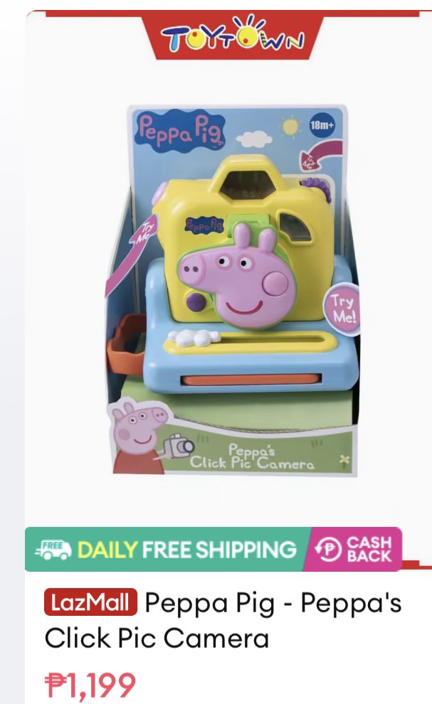 Peppa Pig Camera, Hobbies & Toys, Toys & Games on Carousell