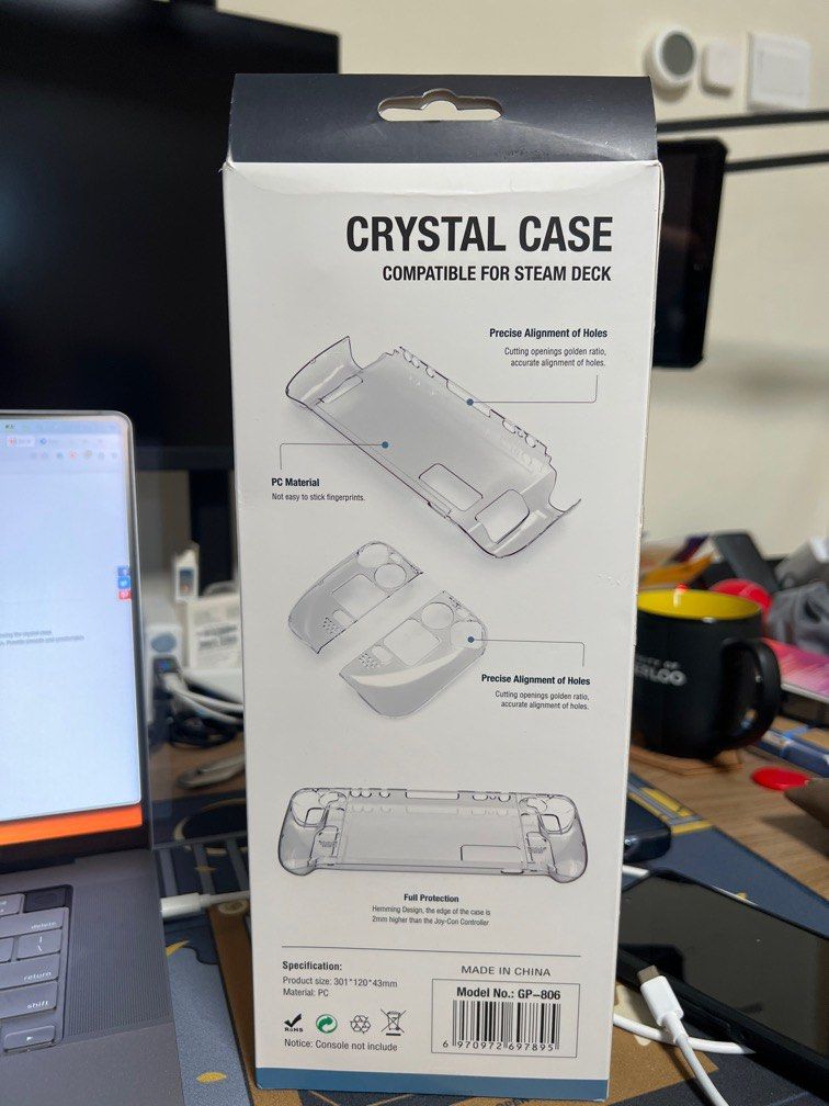 PGTech Crystal Case for Steam Deck, Video Gaming, Gaming Accessories ...