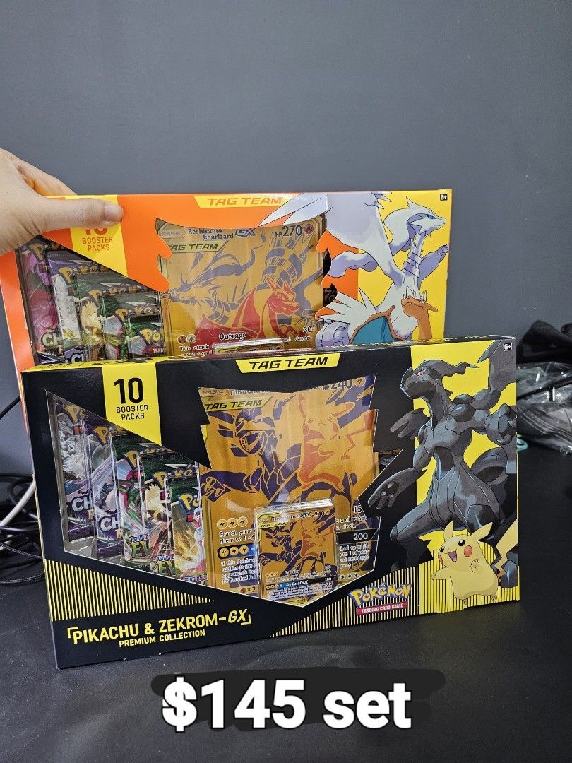 Pokemon Pikachu & Zekrom Premium Collection, Hobbies & Toys, Toys & Games on Carousell