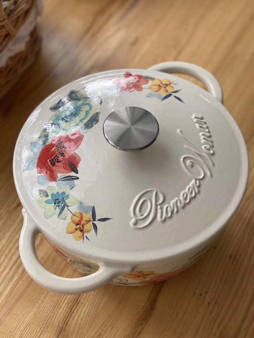 Pioneer Woman Cast-iron Flower Pot, Furniture & Home Living ...