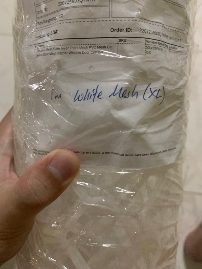 Plastic Mesh for Cats (5cm), Pet Supplies, Homes & Other Pet Accessories on Carousell