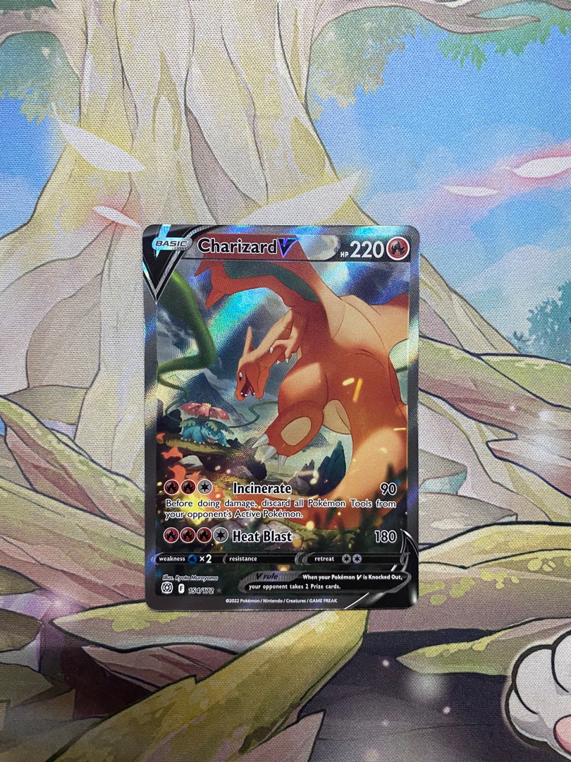 Pokemon Charizard V Alternate Art Brilliant Stars, Hobbies & Toys, Toys ...