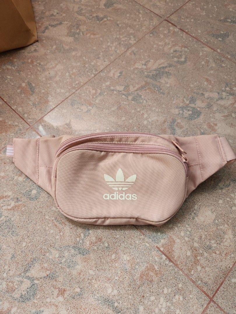 Pre-loved Authentic Adidas Bum Bag in Pink, Women's Fashion, Bags ...