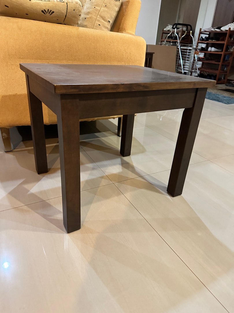 Picket & Rail solid wood side table, Furniture & Home Living, Furniture ...