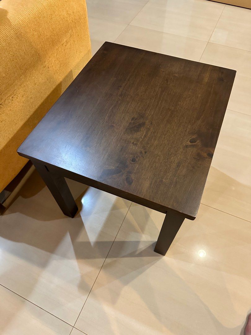 Picket & Rail solid wood side table, Furniture & Home Living, Furniture ...