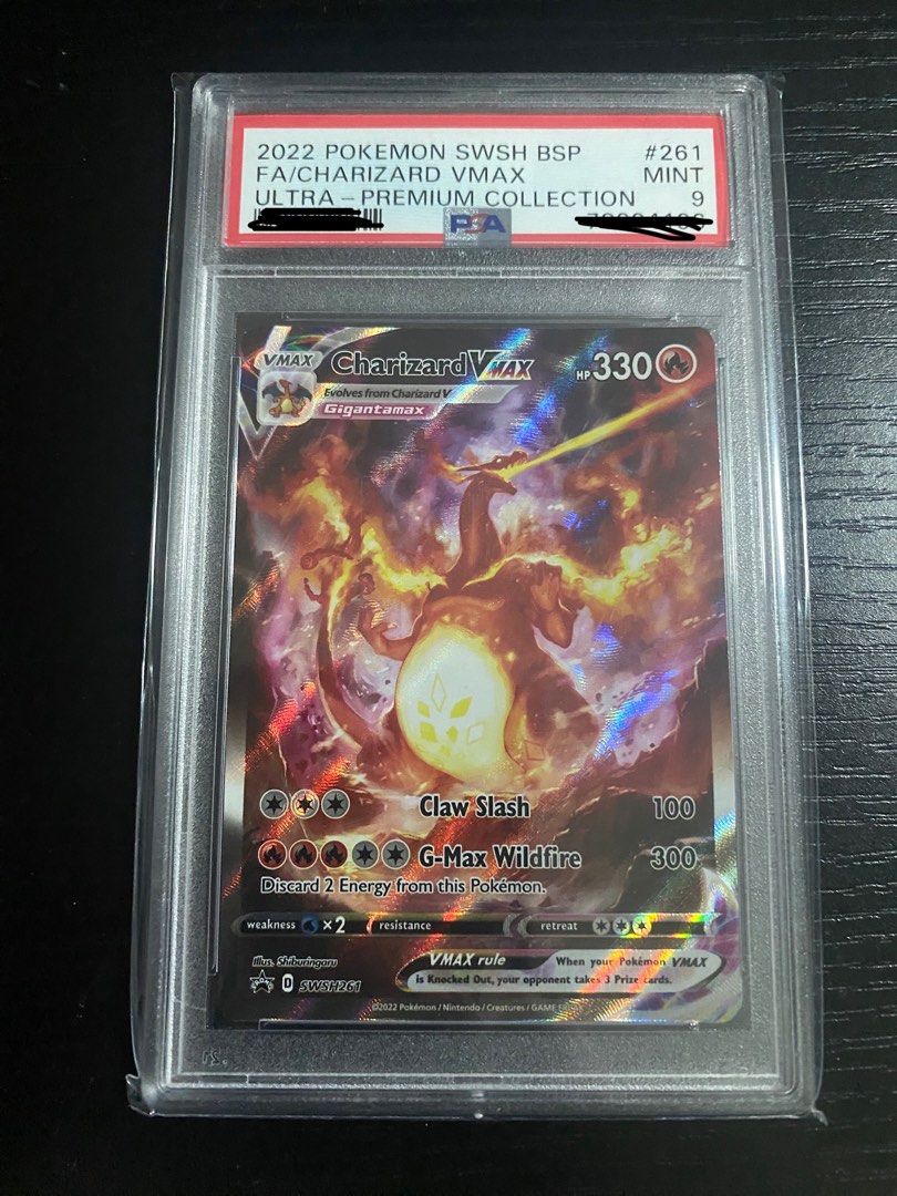 PSA 9 Pokemon Charizard VMax Ultra Premium Collection UPC Promo AA TCG ...