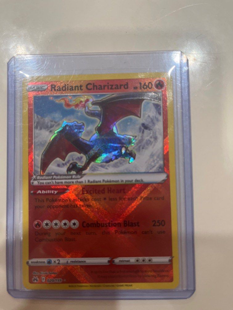 Radiant Charizard, Hobbies & Toys, Toys & Games on Carousell