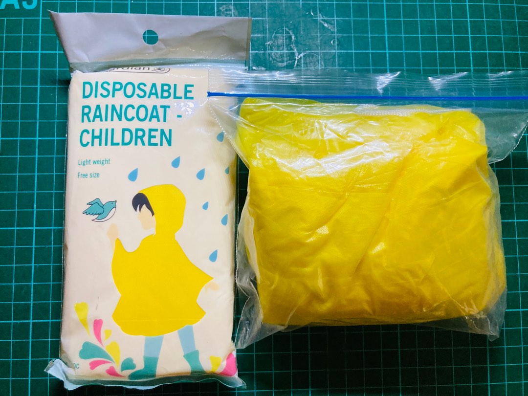 Raincoat Disposable Child Children Kids, Everything Else on Carousell