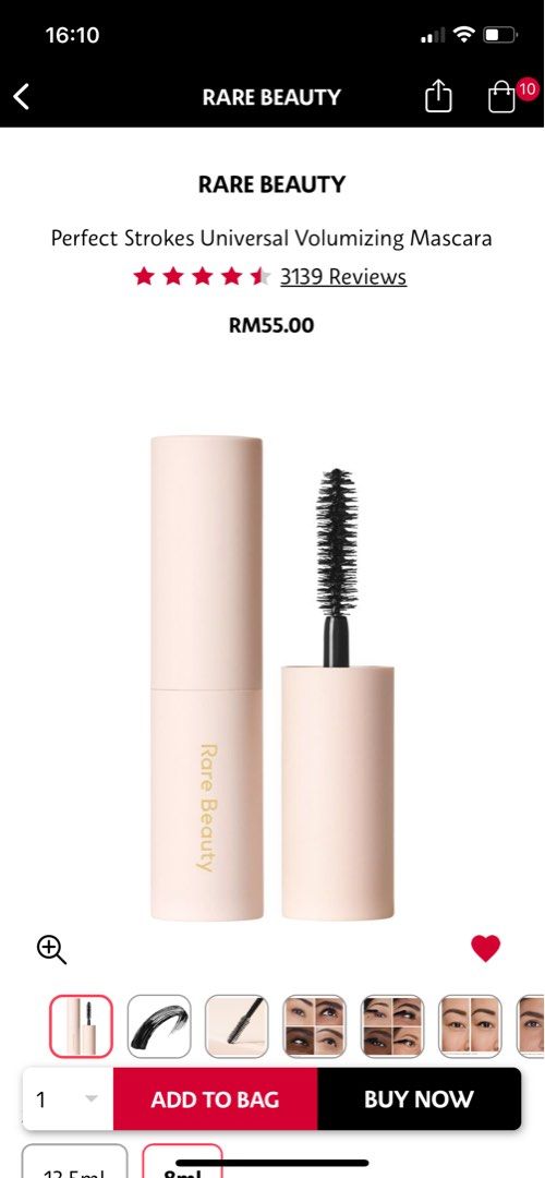 Rare Beauty Mascara, Beauty & Personal Care, Face, Makeup on Carousell