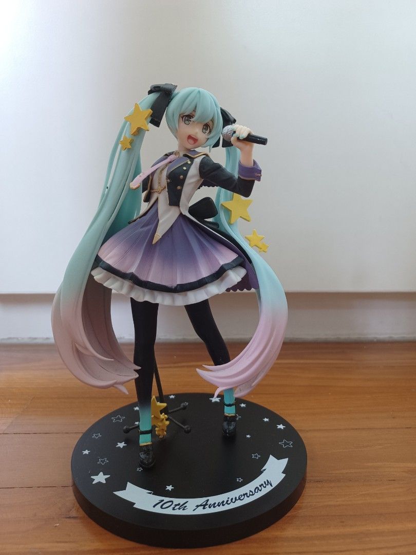 [RARE!] Hatsune Miku 10th Anniversary Pop star anime figure, Hobbies ...