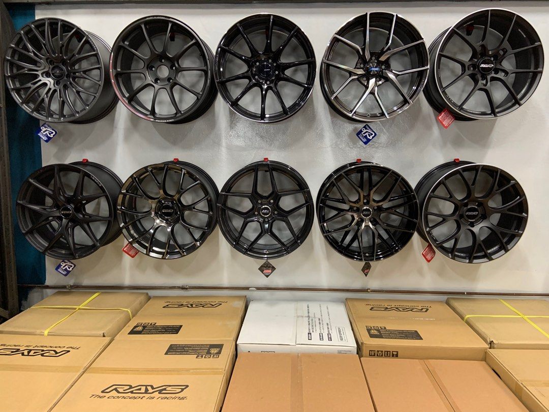 Rays Volk Racing G16, Car Accessories, Tyres & Rims on Carousell