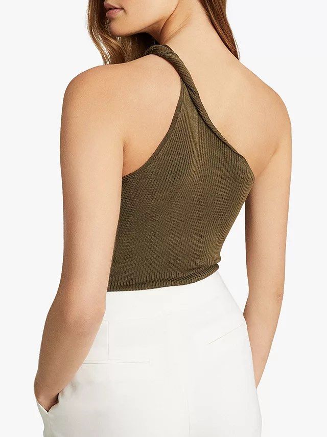 REISS Thea Twist One Shoulder Top, Women's Fashion, Tops, Sleeveless on ...