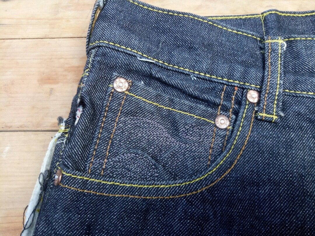 RMC Jeans Embroidered Tie Naked Geisha Selvage Denim, Men's Fashion ...
