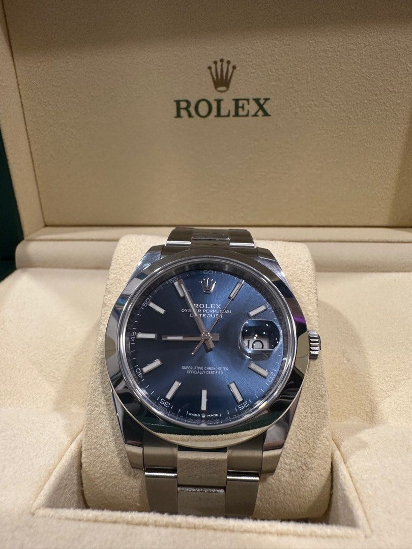 *CHEAPEST* Rolex 126300 Datejust 41mm Sunburst Blue Dial not 126200 ...
