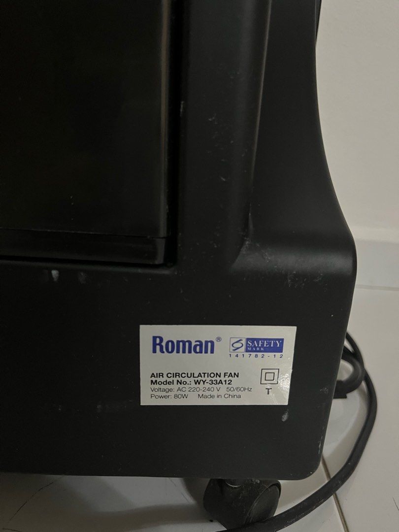 Roman Stand Fan, Furniture & Home Living, Lighting & Fans, Fans on ...