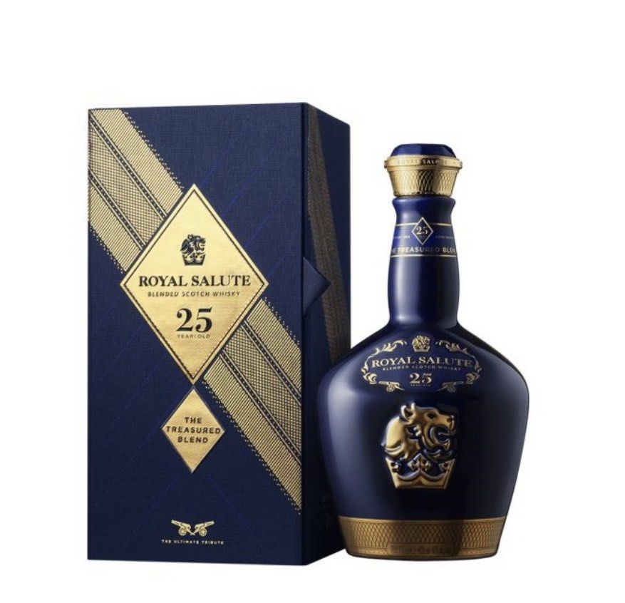 Royal Salute 25 Years The Treasured Blend 700ml w/Gift Box, Food ...