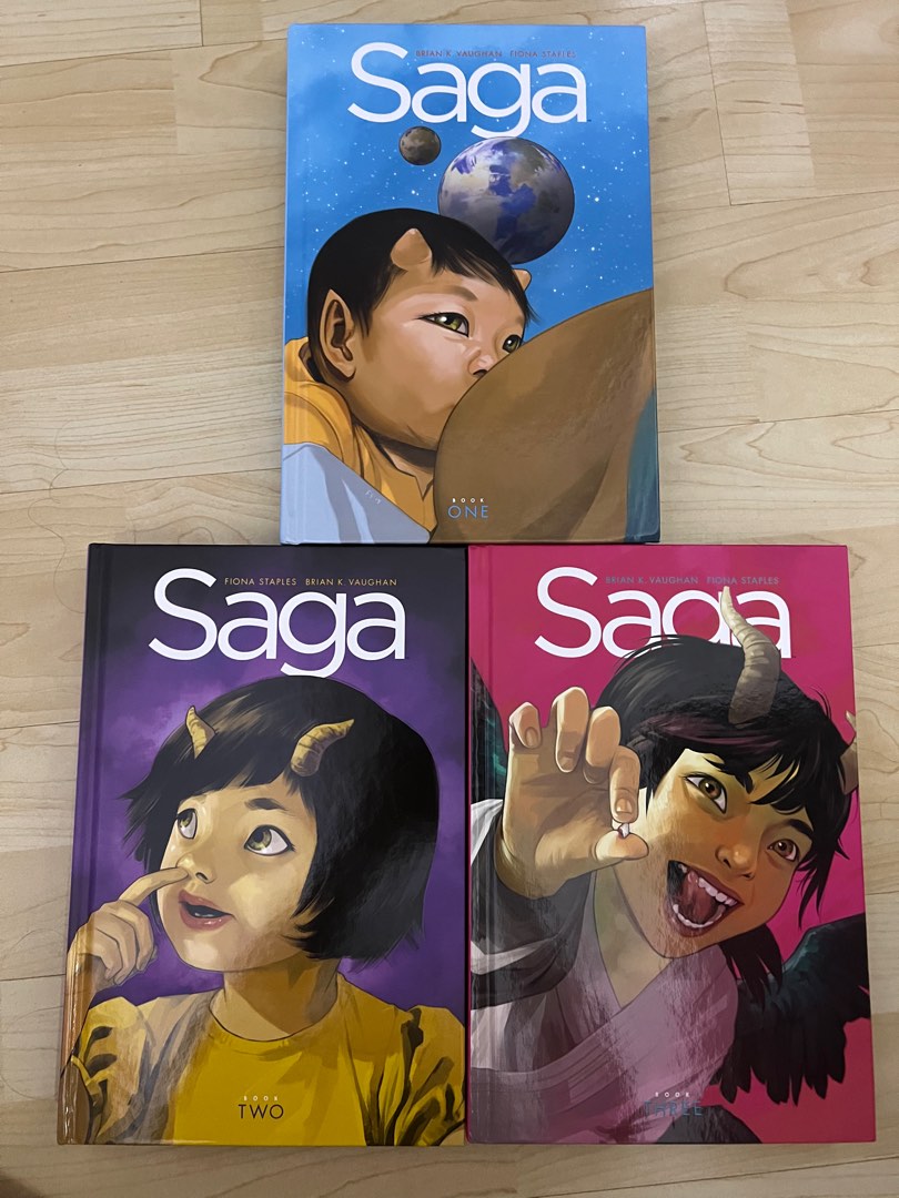 Saga Deluxe Edition (Book 1 - 3), Hobbies & Toys, Books & Magazines, Comics & Manga on Carousell