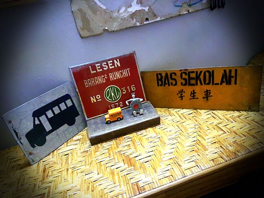 SET bus sign bas sekolah bus bell push, Hobbies & Toys, Collectibles ...
