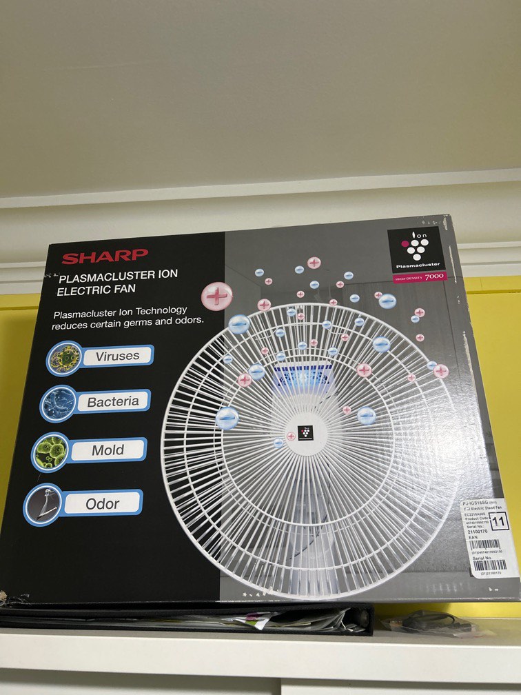 Sharp plasmacluster Ion Electric Fan, TV & Home Appliances, Other Home ...