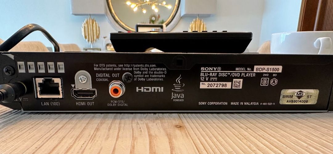 Sony Blu-ray and DVD player, TV & Home Appliances, TV & Entertainment, Blu-Ray & Media Players ...