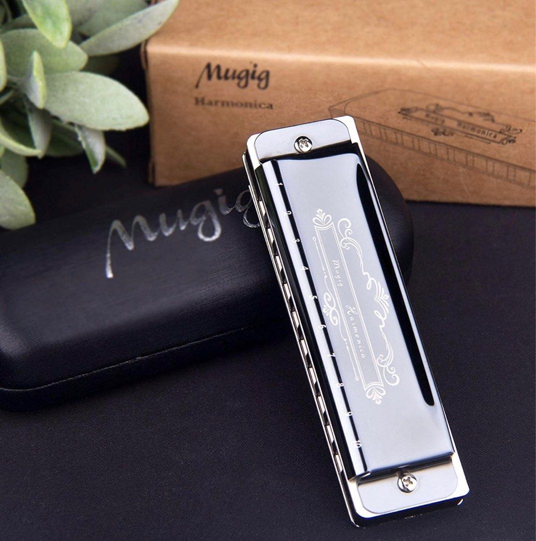 (SP80) Harmonica, Mugig Harmonica, 10 Holes 20 Tones, Key of C, 1.2mm ...