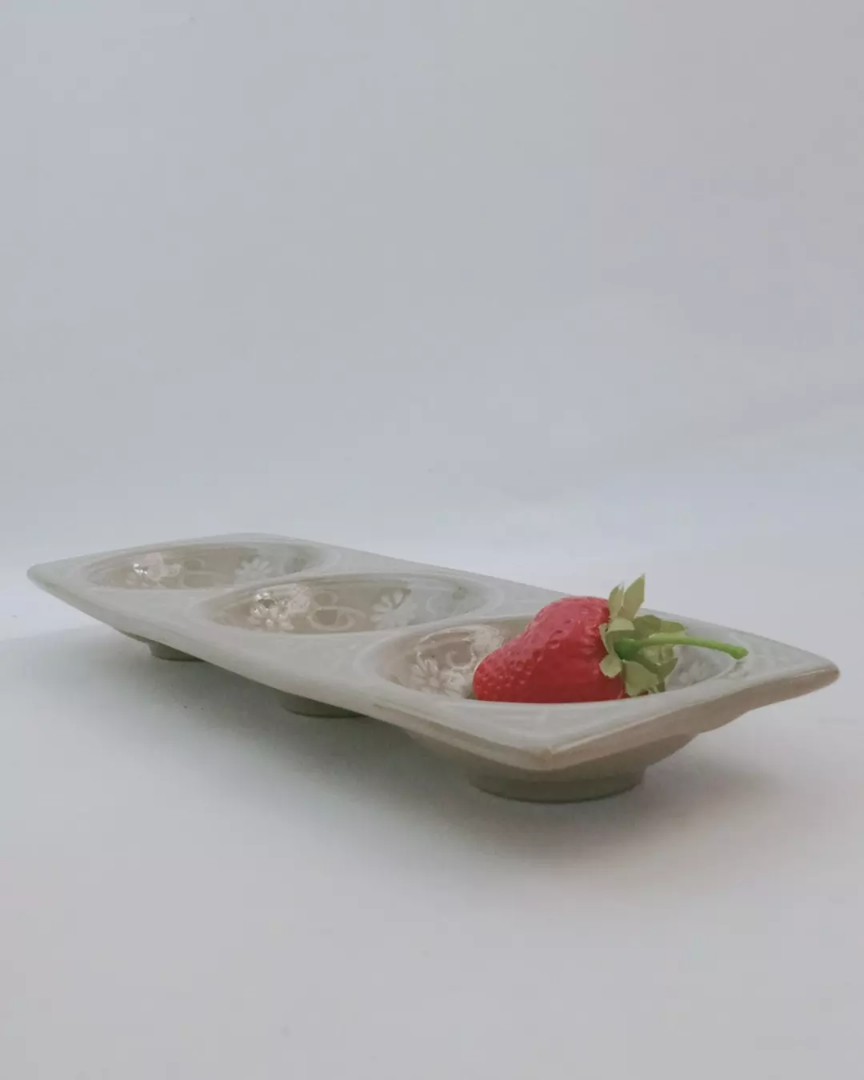 stoneware trio dish on Carousell