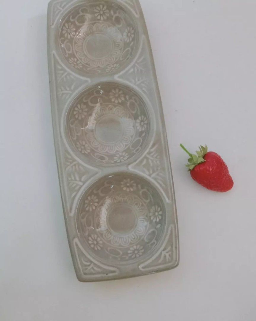 stoneware trio dish on Carousell