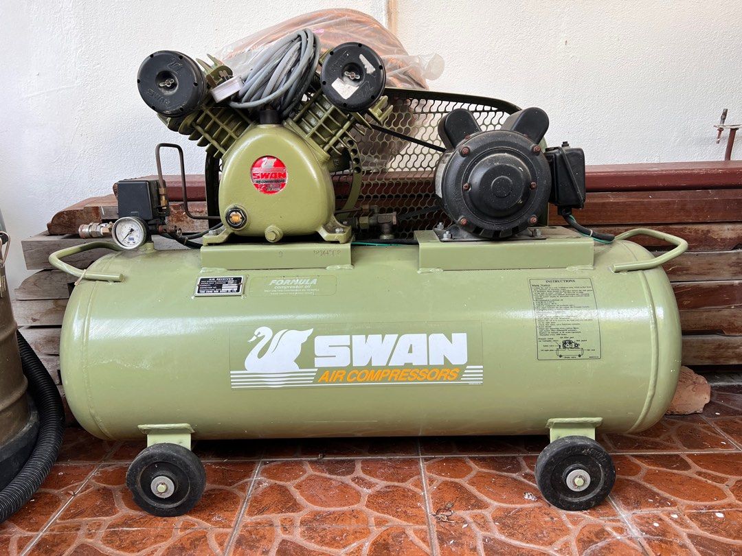 Swan 2HP Air Compressor SVP 202, Auto Accessories on Carousell
