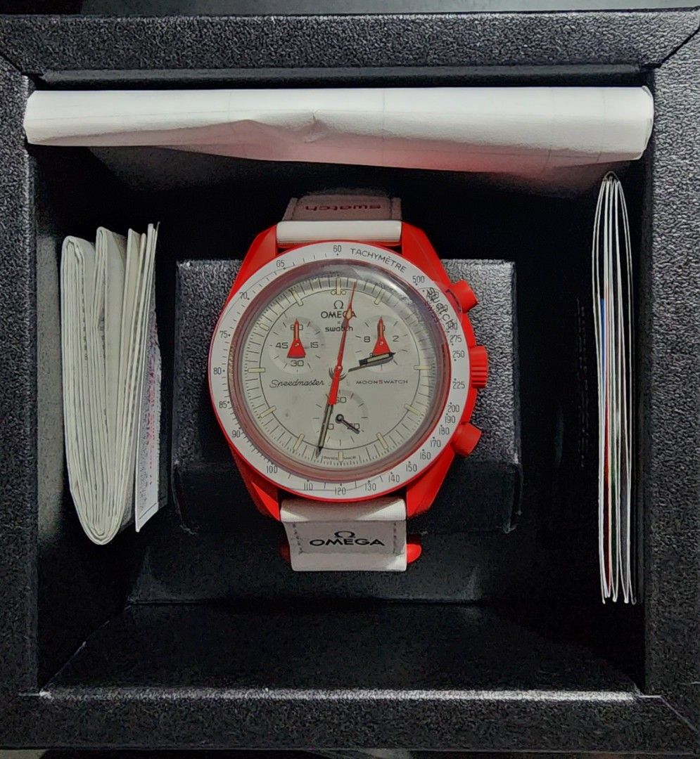 Omega x swatch Moonswatch, Men's Fashion, Watches & Accessories ...