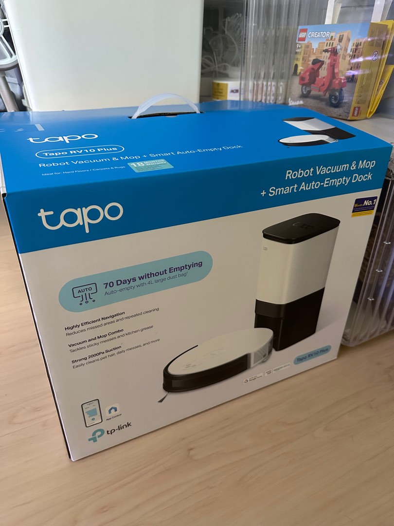 Tapo RV10 Plus Robot Vacuum Cleaner , TV & Home Appliances, Vacuum ...
