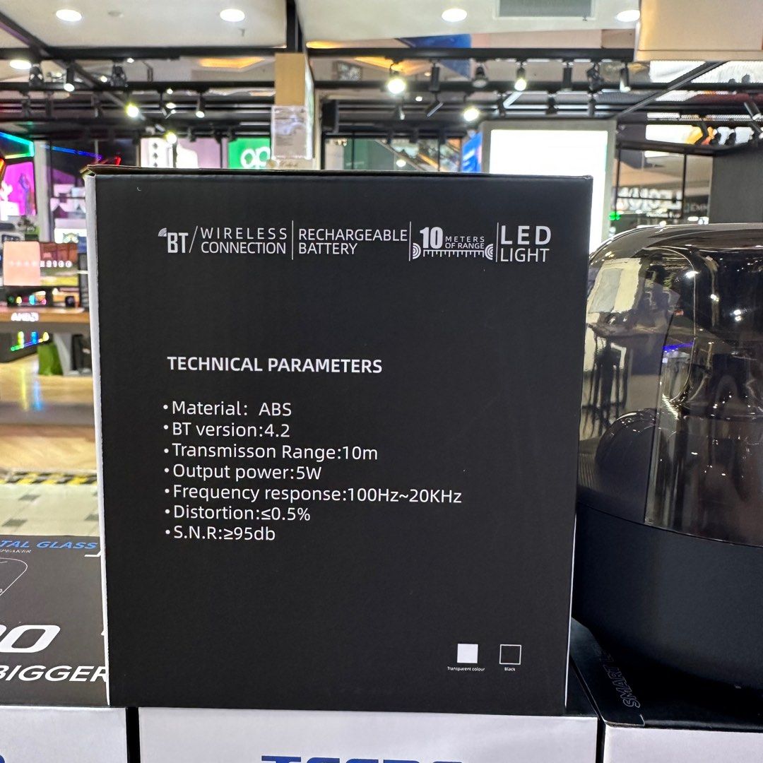 Tecno Smart LED BT SPEAKER | Long life Battery New, Audio, Portable ...