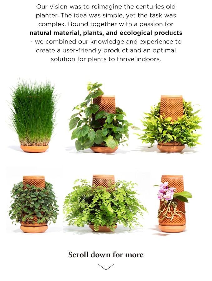 Tevaplanter - Inside Out Planter pot / Terraplanter Kickstarter, Furniture & Home Living ...