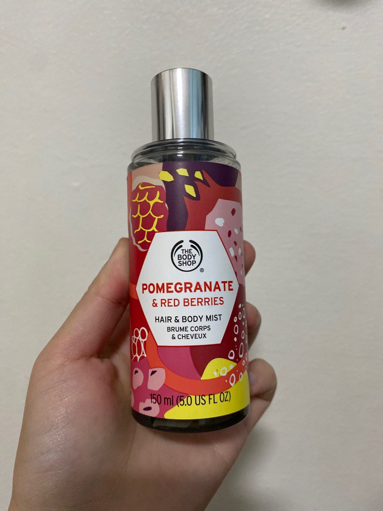 The Body Shop Hair and Body Mist Pomegranate, Beauty & Personal Care ...