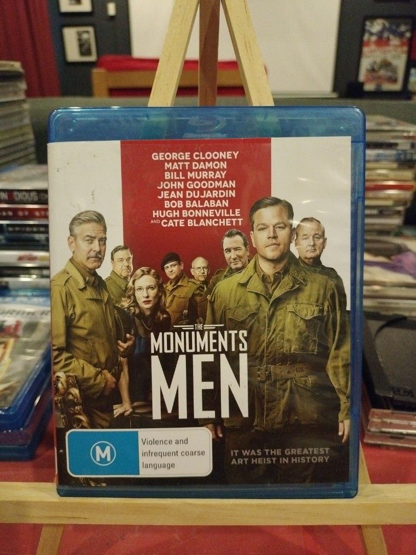 The Monuments Men original blu-ray (Region B locked), Hobbies & Toys ...