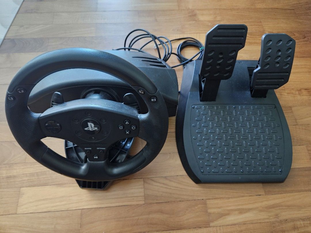 Thrustmaster T80 steering wheel with pedals, Video Gaming, Gaming ...