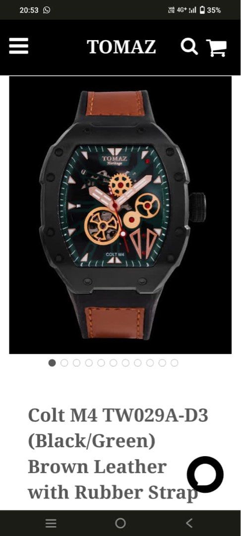 tomaz watch colt M4 tw029-d3, Luxury, Watches on Carousell