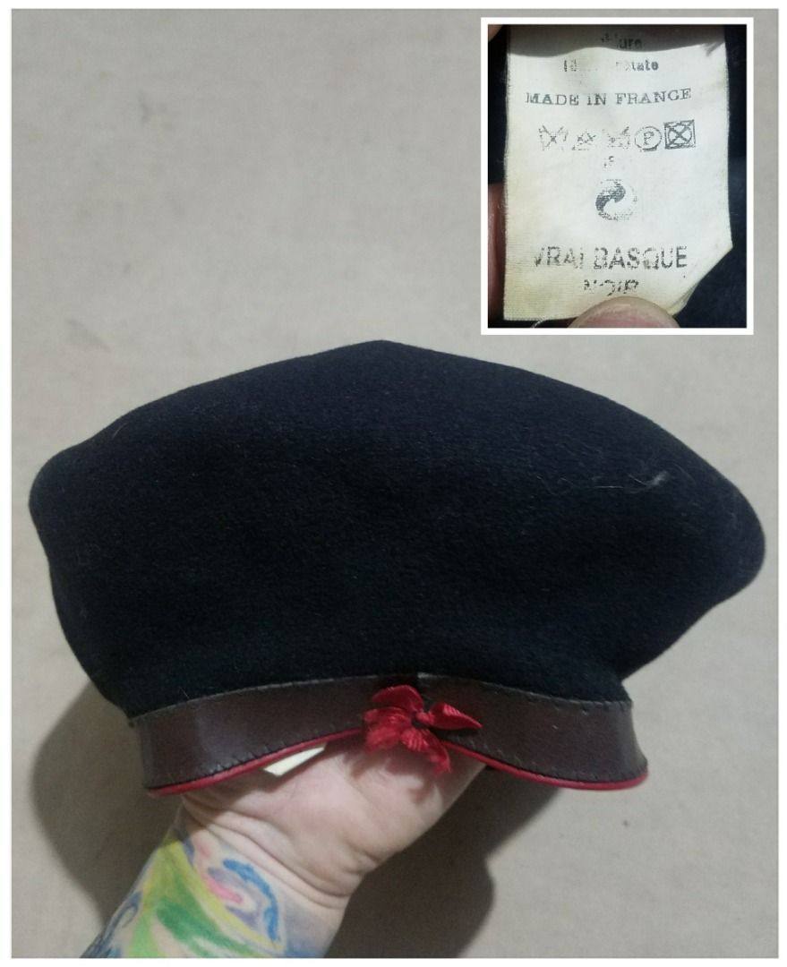 Topi Baret Perwira Tinggi Tentara Perancis - Vrai Basque 100% Wool ...