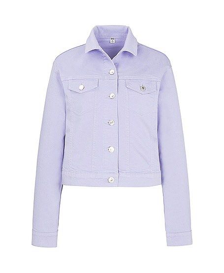 Uniqlo light lilac denim jacket, Women's Fashion, Coats, Jackets and ...