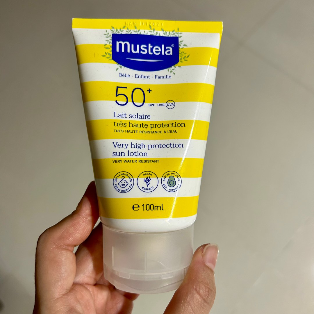 (Used once) Mustela Very High Protection Sun Lotion SPF 50 100ml ...